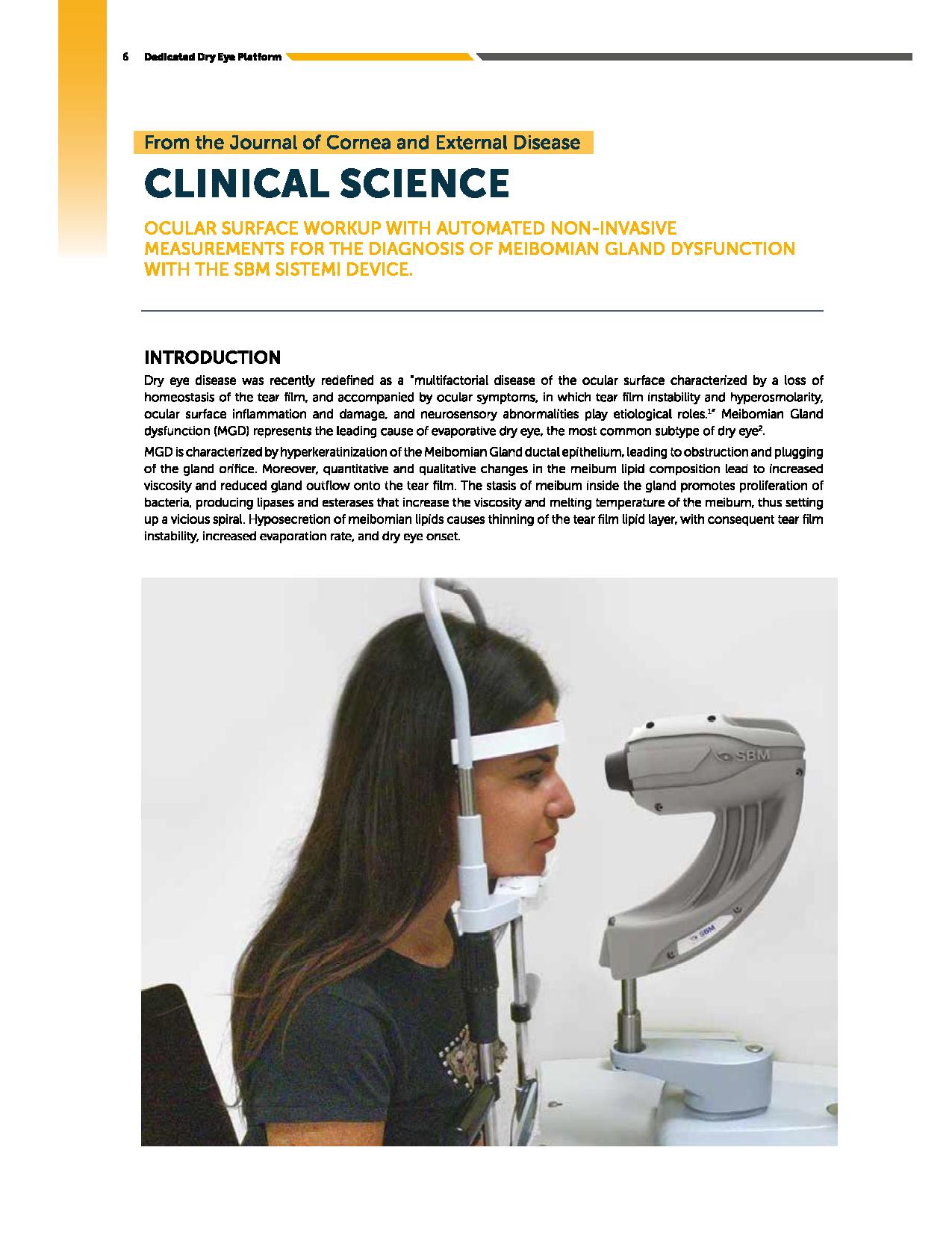 Ocular Surface Analyzer – Innovation in Ophthalmology